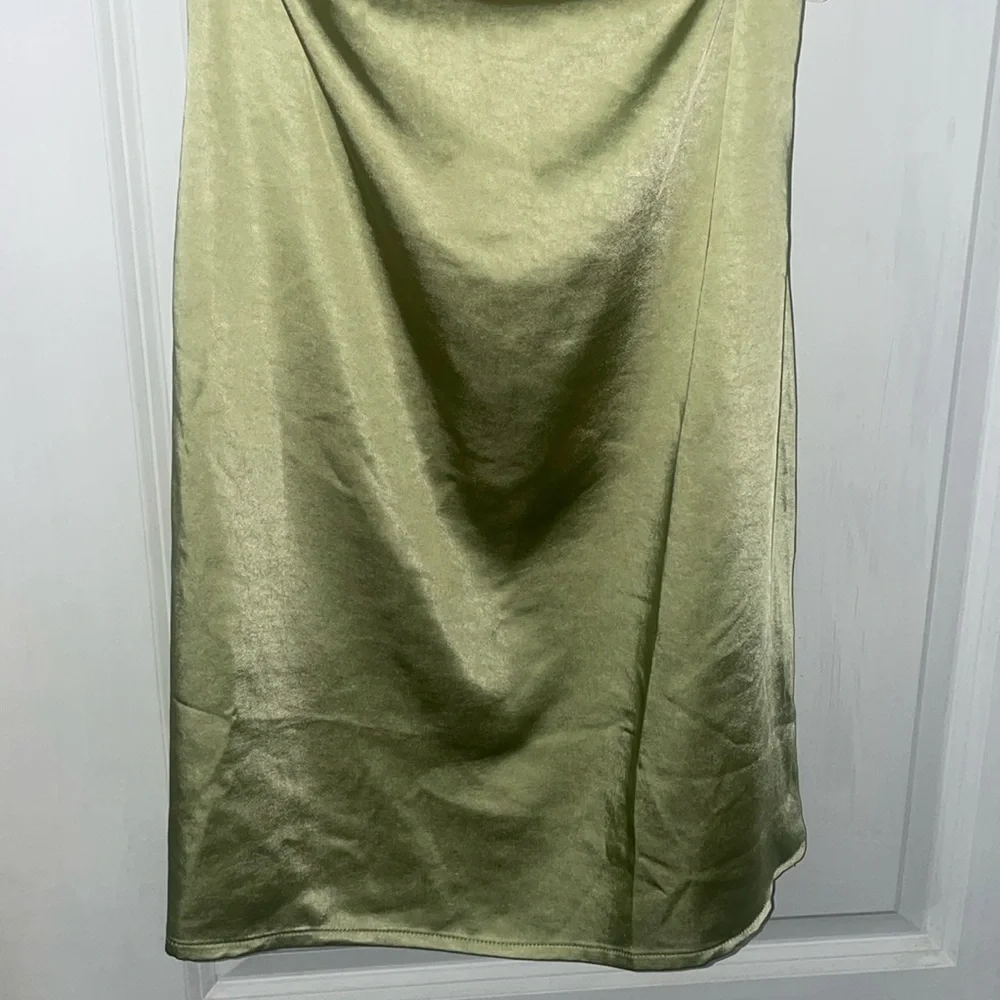 Princess Polly | Dresses | Princess Polly Light Green Satin Mini Dress ...